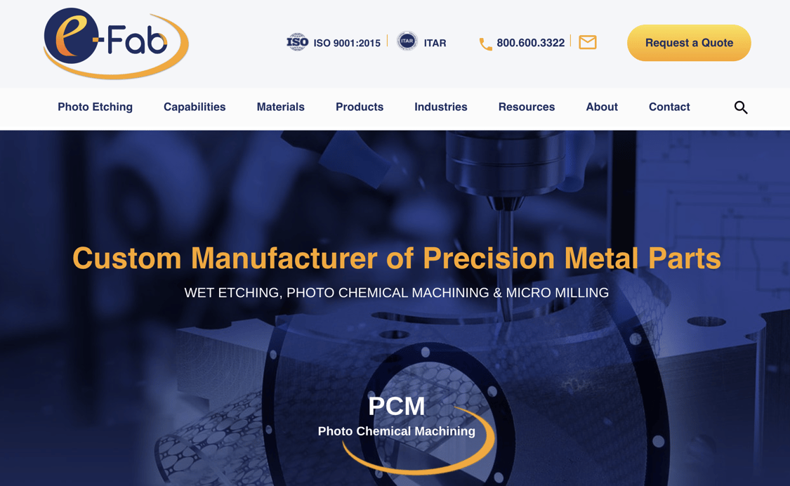 Website Design Examples For Custom Manufacturers